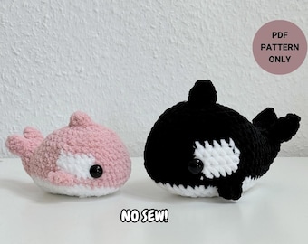 Orca Crochet Pattern (PDF) Killer Whale Amigurumi, Crochet Orca Whale ...