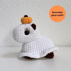 Capy-ghost Crochet Pattern | Capybara With Removable Ghost Outfit and ...