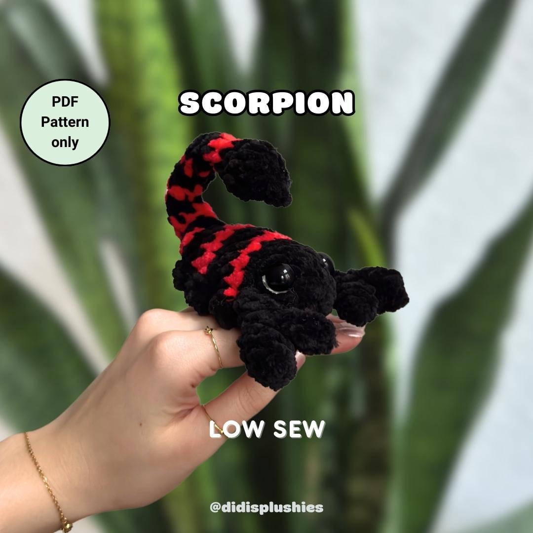 Scorpion Crochet Pattern | Didis Buglings | Low Sew | Didisplushies - Etsy