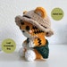 Baby Tiger Crochet Pattern Safari Tiger Cute Tiger With Safari Hat and ...