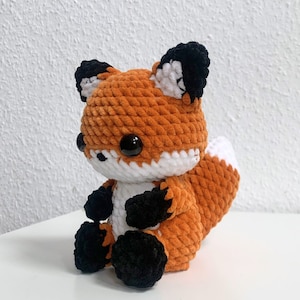 Baby Fox Crochet Pattern | Cottagecore Fox | Cute Fox With Mushroom Hat ...