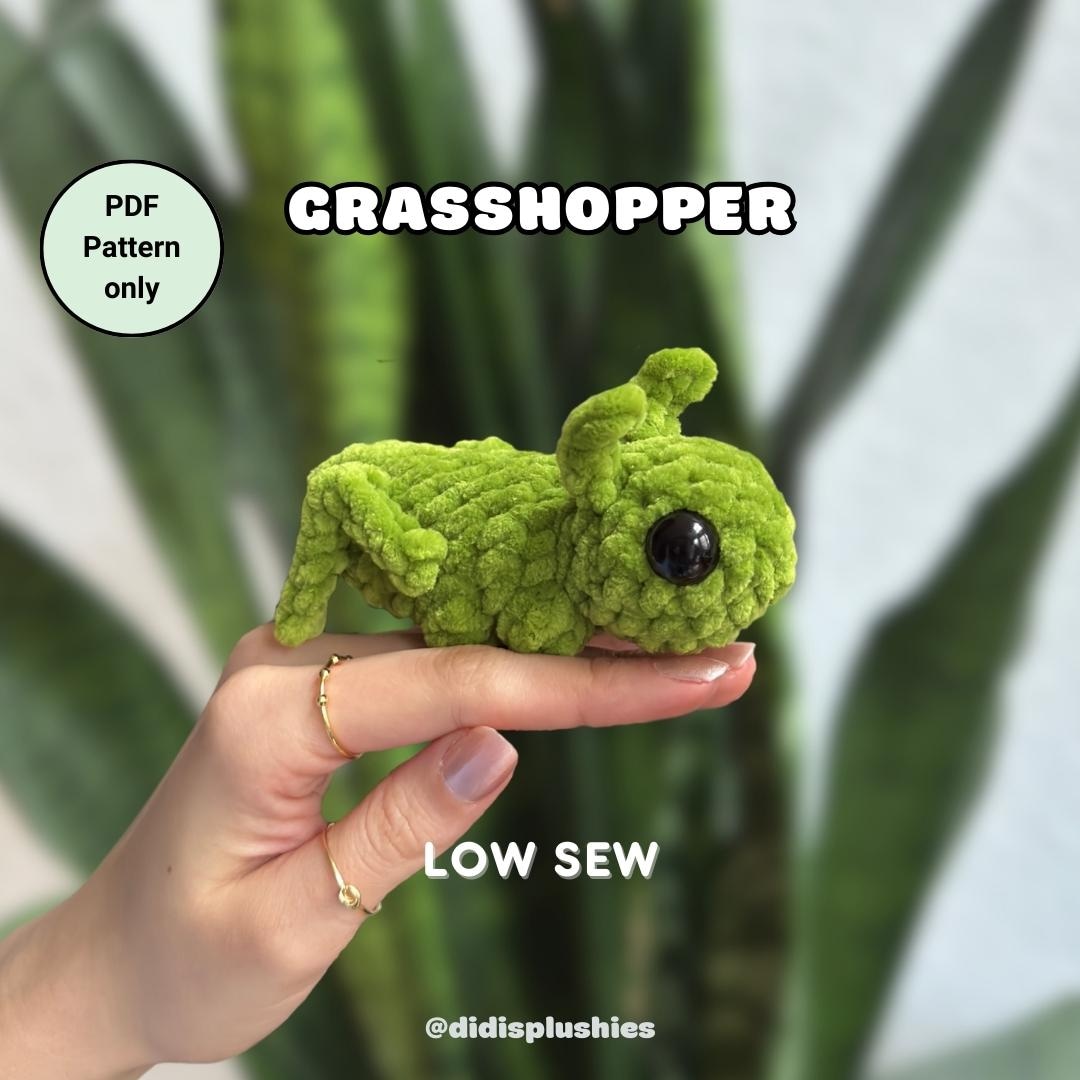 Grasshopper Crochet Pattern | Didi's Buglings | Low Sew | Didisplushies ...