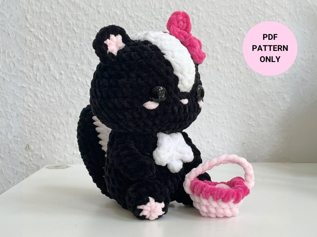 Baby Skunk Crochet Pattern | Forest Animals Amigurumi | Cute Skunk With ...