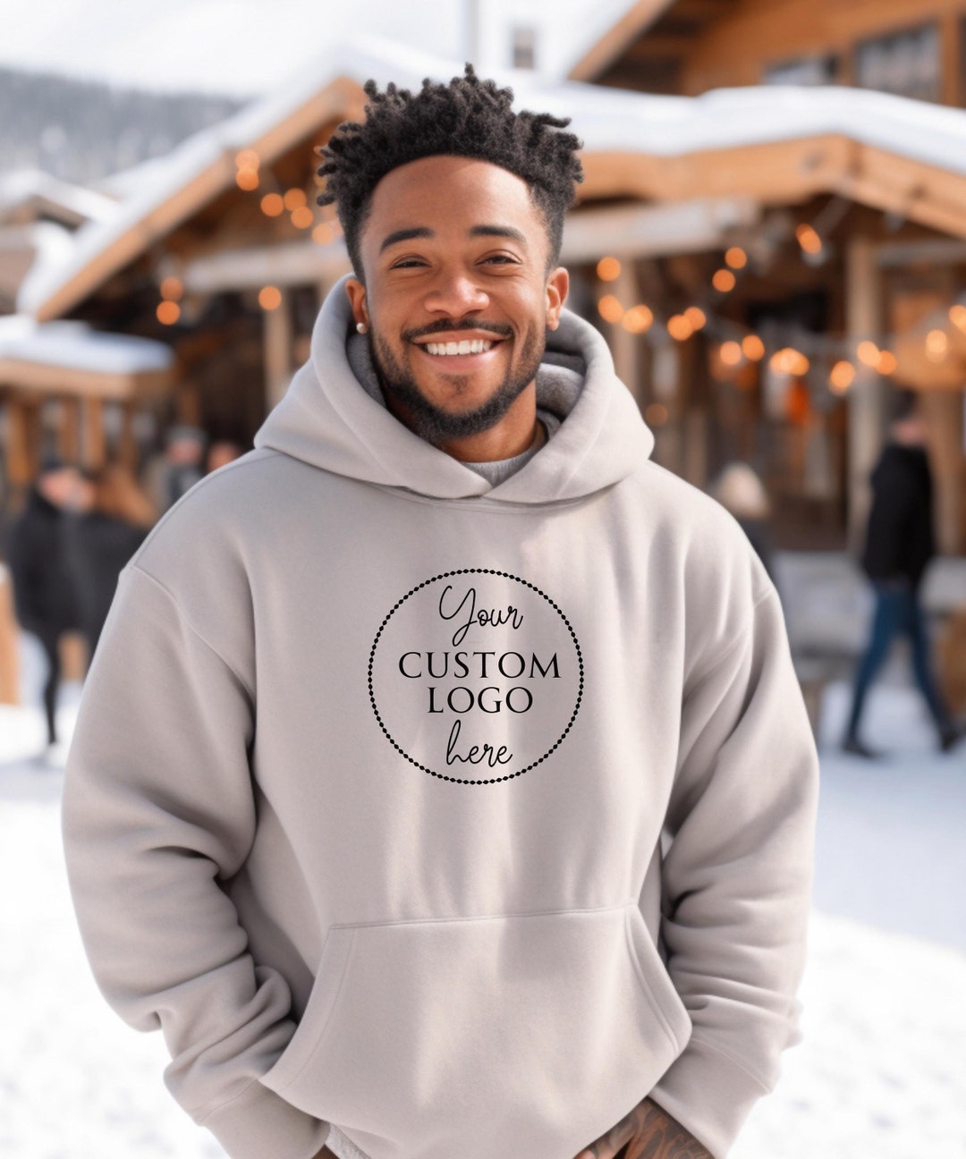 Custom Company Logo Hoodie Custom Text Sweatshirt Small Business ...