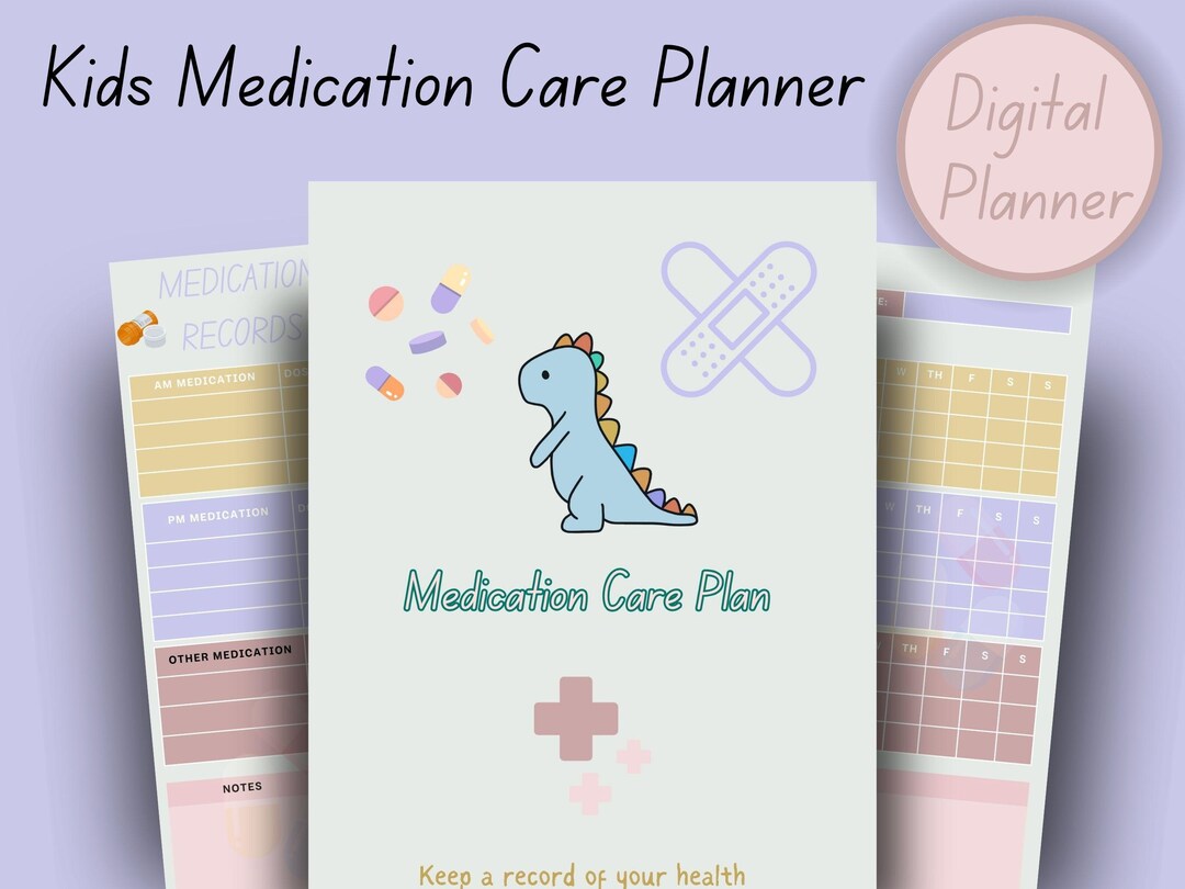 Kids Digital Medication Planner - Etsy