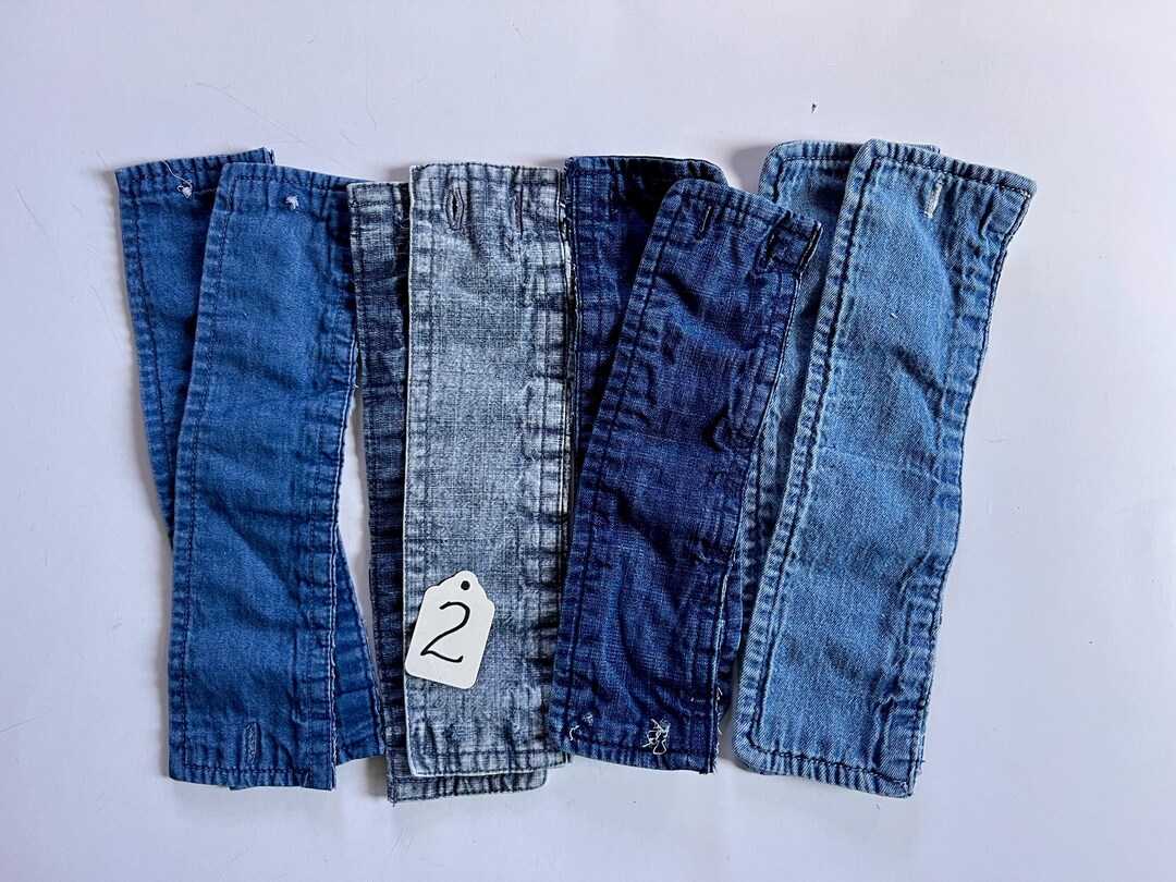 8 CT Cuffs Denim Blue Jean Clothing Cuffs - Etsy