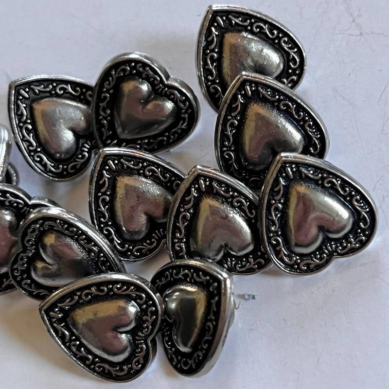 Heart Shape Buttons - Etsy