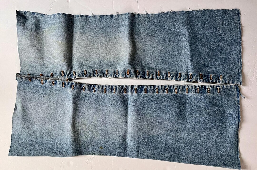Vintage Denim Blue Jean Pant Leg Pieces - Etsy