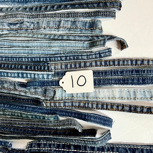 Salvaged Denim Blue Jean Seams for Repurposing Lot of 30 - Etsy