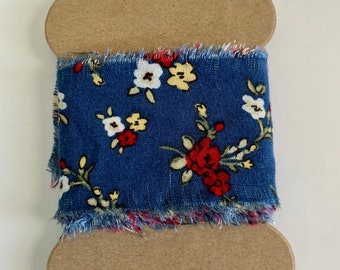 Ribbon Handmade Hand Torn Frayed Edge Fabric Ribbon - Etsy