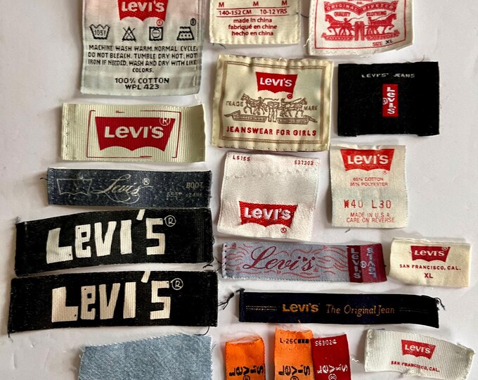 20 Count LEVI Clothing Tags Reclaimed Salvaged Tags - Etsy