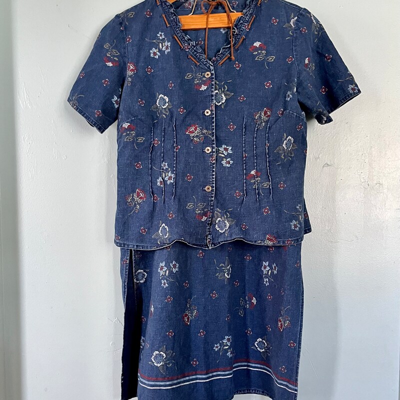 Denim 2 Piece Skirt Set - Etsy