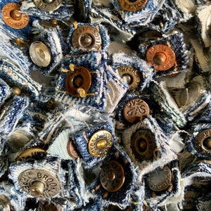 LOT of 50 Salvaged Denim Blue Jean Rivets - Etsy