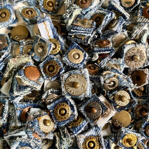 LOT of 50 Salvaged Denim Blue Jean Rivets - Etsy
