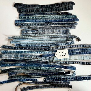 Salvaged Denim Blue Jean Seams for Repurposing Lot of 30 - Etsy