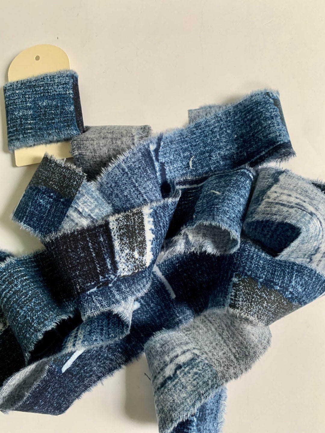 Ribbon Handmade Hand Torn Frayed Edge Fabric Ribbon - Etsy