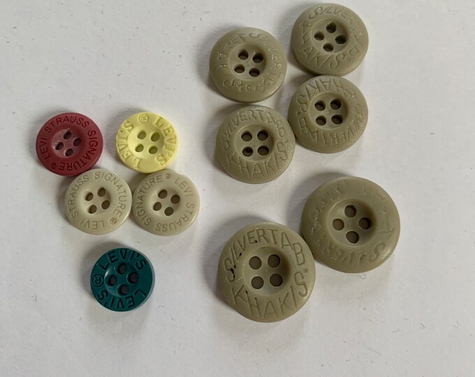 Levi Buttons Salvaged Levi Clothing Buttons - Etsy
