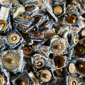 LOT of 50 Salvaged Denim Blue Jean Rivets - Etsy