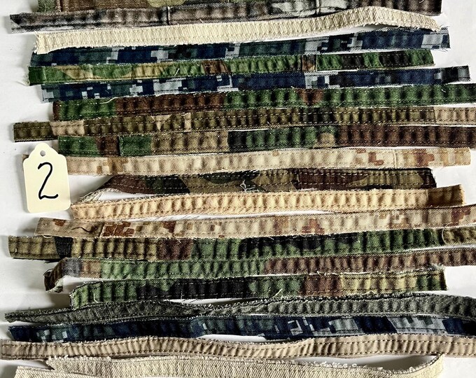 LOT of 30 Salvaged Camo Pant Seams for Repurposing - Etsy