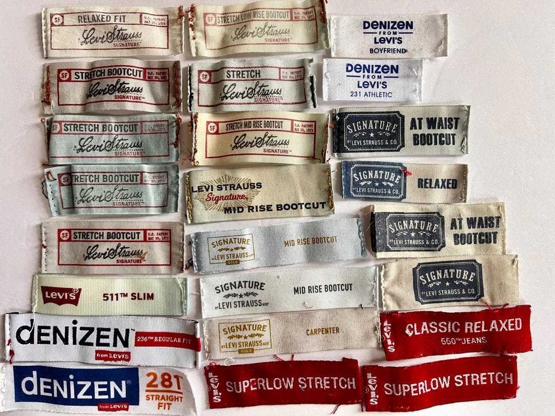 24 CT LEVI Clothing Tags Reclaimed Salvaged Tags - Etsy