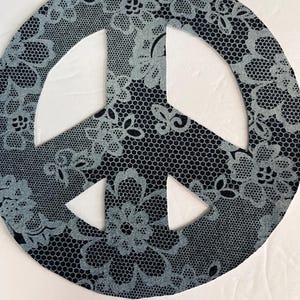 4 Retro Peace Sign Patches Salvaged Denim Iron on Heat Transfers - Etsy