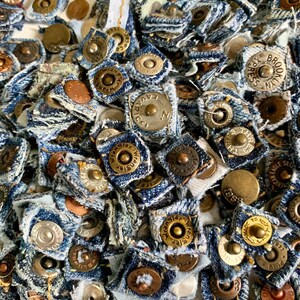 LOT of 50 Salvaged Denim Blue Jean Rivets - Etsy
