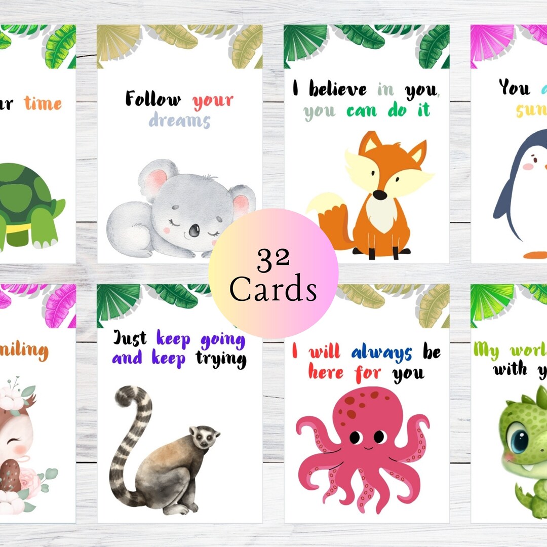 Positive Affirmation Cards for Kids Affirmation Cards for Kids PDF 32 ...