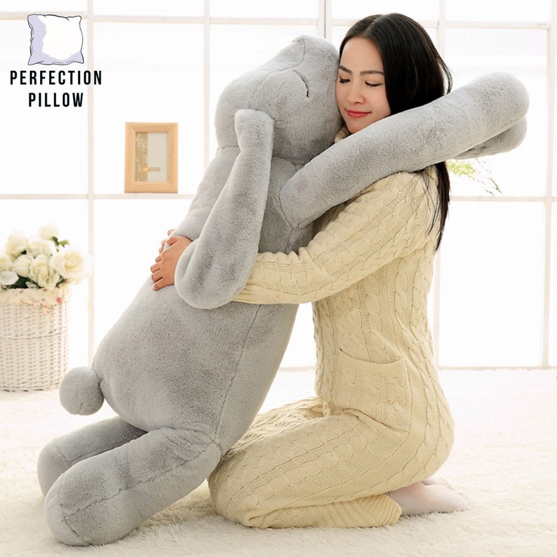 Cartoon Bunny Plush Cuddly Bunny Toy Large Bunny Stuffed Big Ear ...