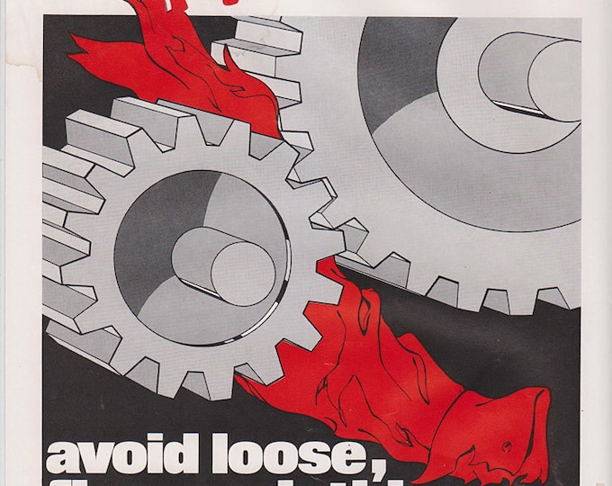 Vintage Workplace Safety Poster 1960s National Safety Council - Avoid ...