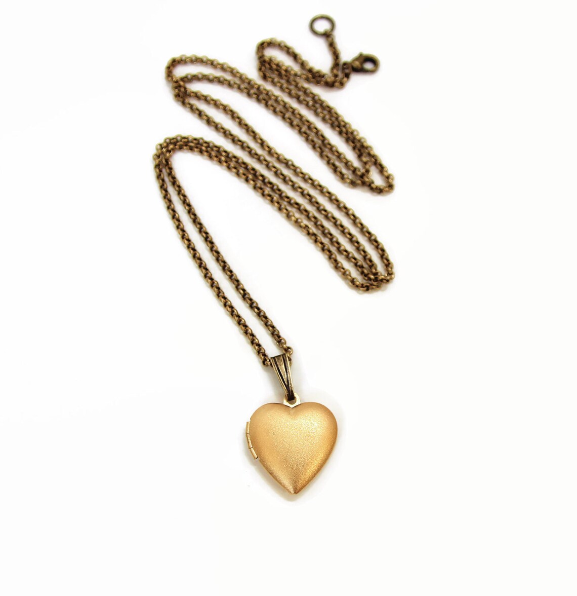 Secret Message Locket Brushed Matte Gold Heart Locket - Etsy