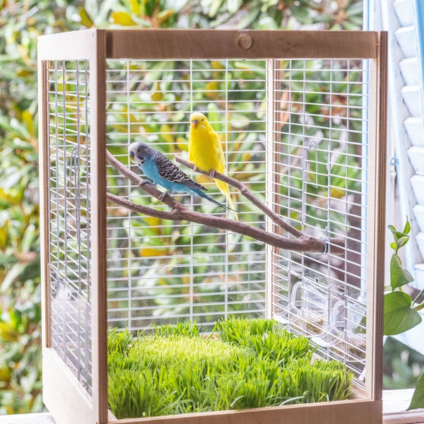 Wooden Bird Cage - Etsy