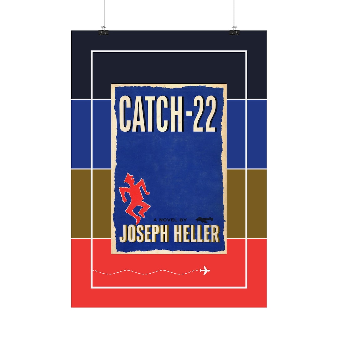 Catch 22 Book Cover Digital Art Joseph Heller, Catch 22 Poster, Book ...
