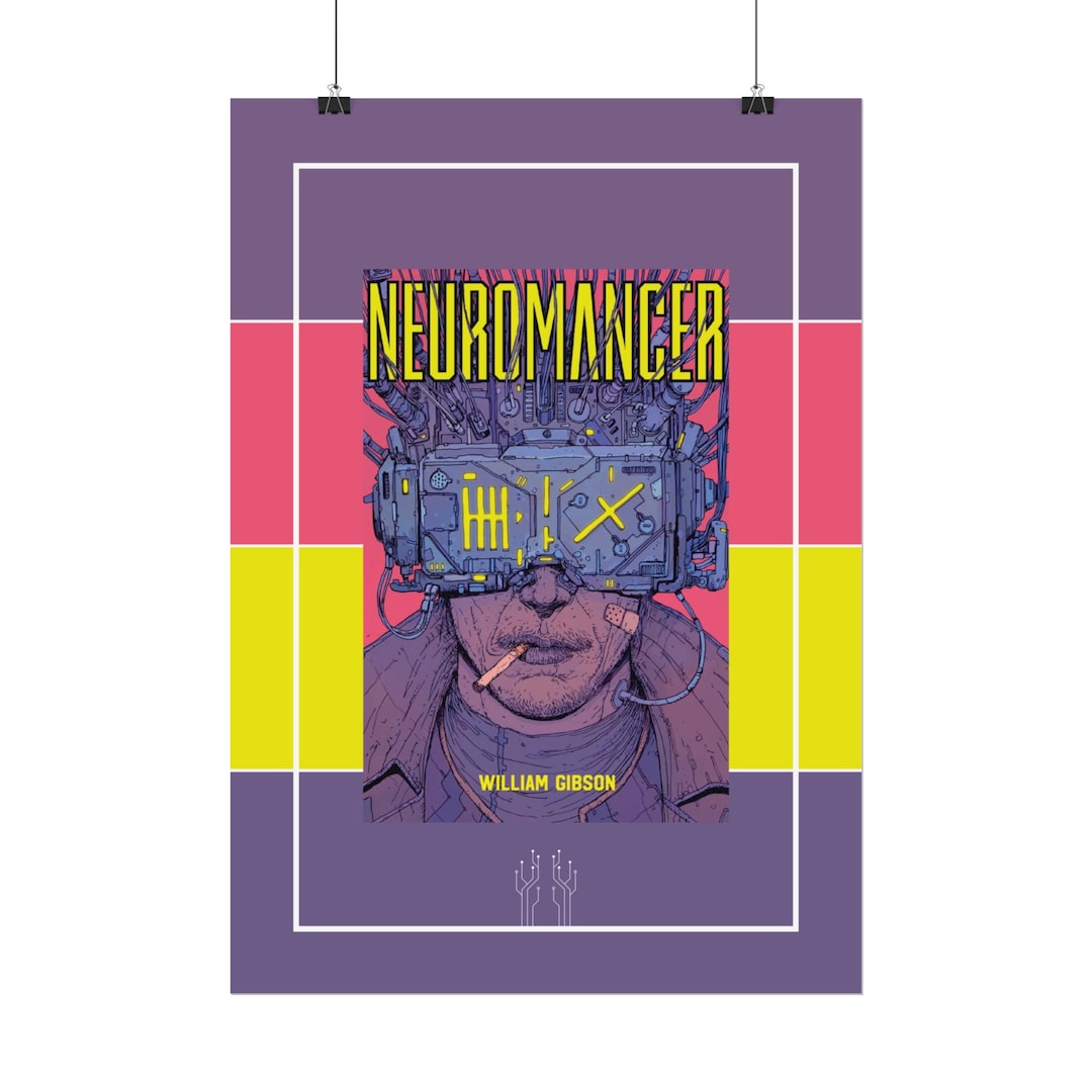 Neuromancer Book Cover Digital Art William Gibson, Cyberpunk ...