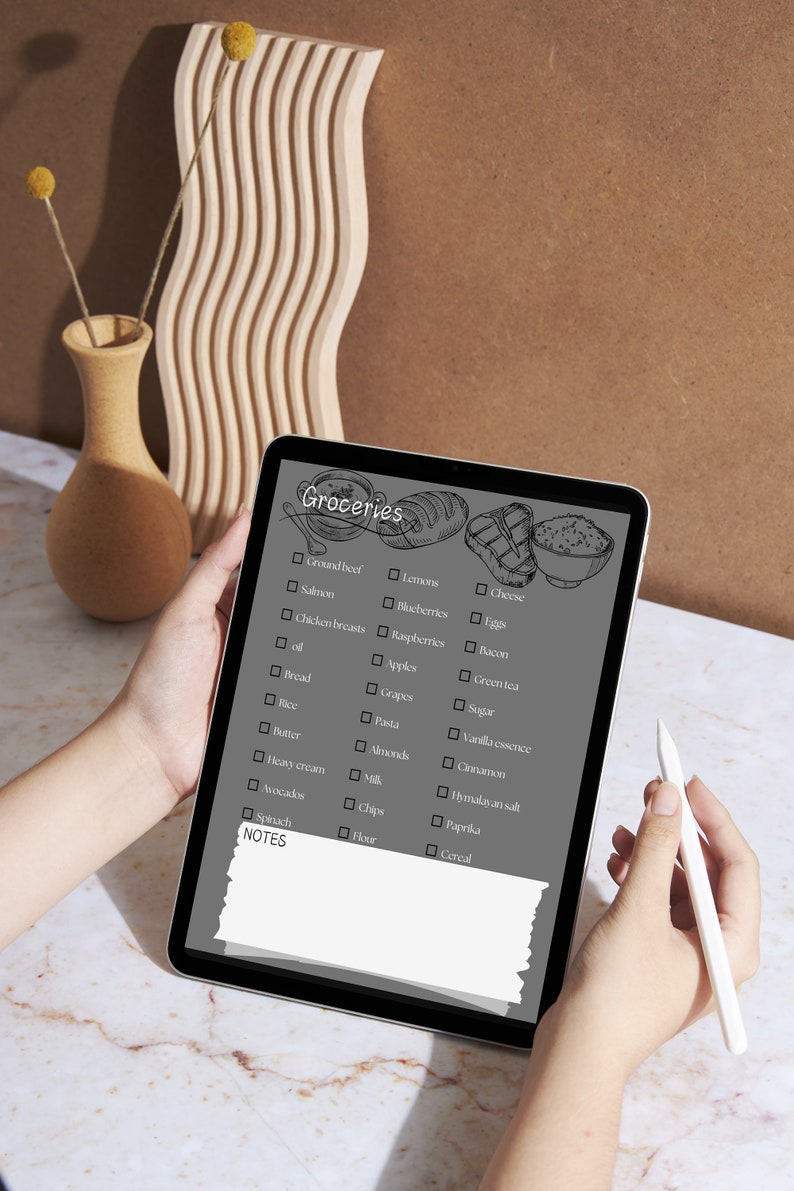 Editable Check off List, Grocery List, Stay on Track List ,restock List ...
