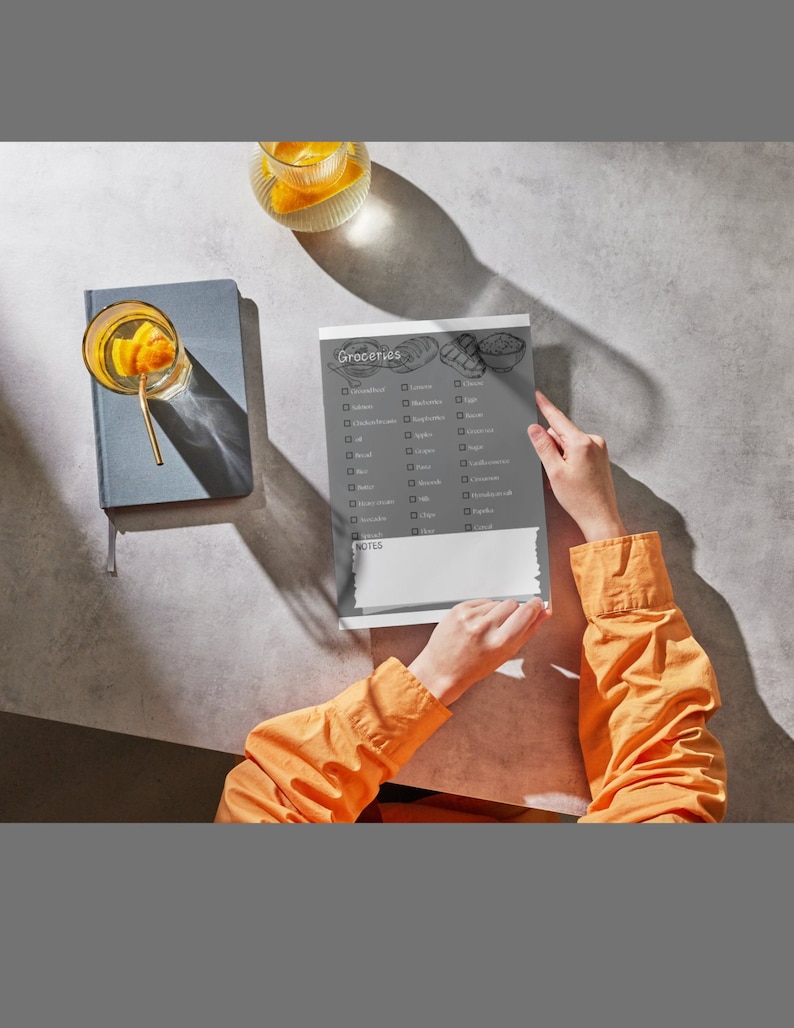 Editable Check off List, Grocery List, Stay on Track List ,restock List ...