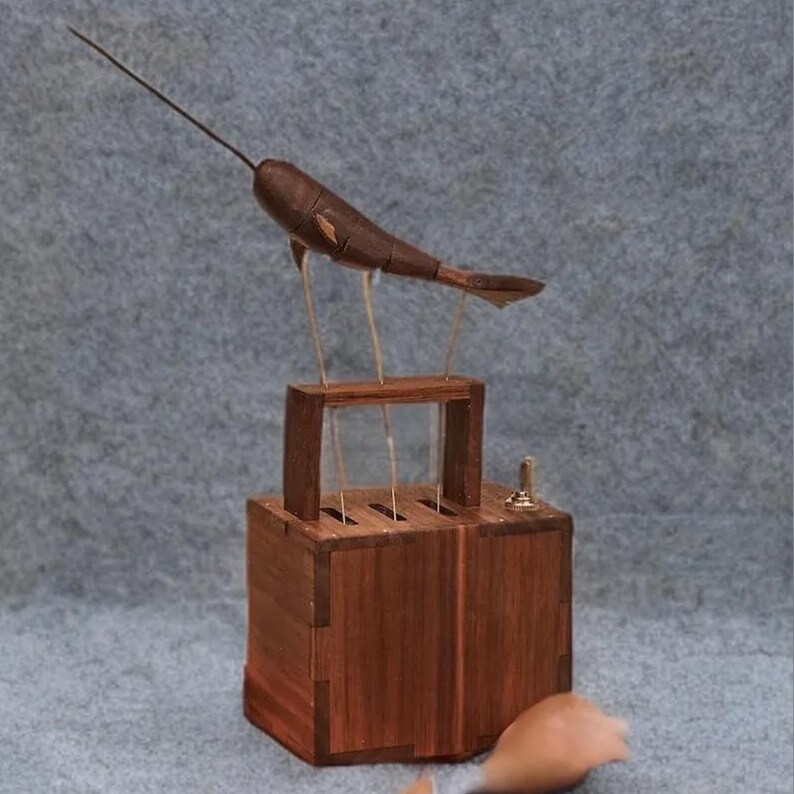 Wooden Whale, Automata Whale, Narwhal Music Box, Mechanical Whale ...