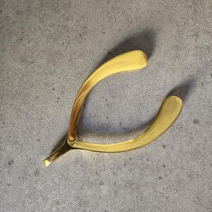 Vintage Brass Wishing Bone - Solid Brass Decoration Figurine, Shelf ...