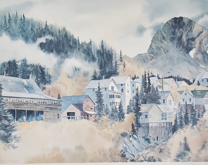 Nancy Taylor Stonington Signed Art Print "cordova Hillside" - Large ...