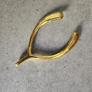 Vintage Brass Wishing Bone - Solid Brass Decoration Figurine, Shelf ...