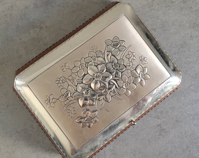 Vintage Italian Jewelry Box Hesaresi 925 Sterling Silver Embossed ...