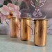 Vintage Copper Measuring Cups Round Copper Cups With Brass Handle - Etsy