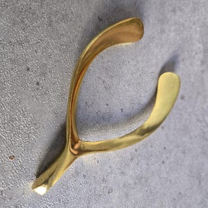 Vintage Brass Wishing Bone - Solid Brass Decoration Figurine, Shelf ...