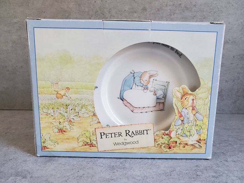 Peter Rabbit Wedgewood Set Plate Bowl and Mug Illustrated - Etsy
