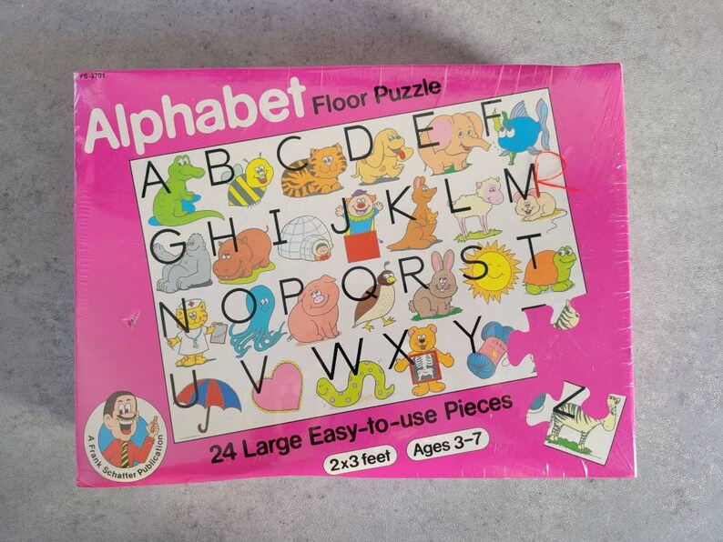 Vintage Alphabet Jigsaw Puzzle large Pieces 1987 Complete - Etsy