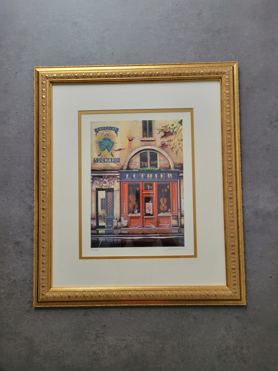 Louis Robichaud "luthier" Paris Signed Fine Art Serigraph Limited ...