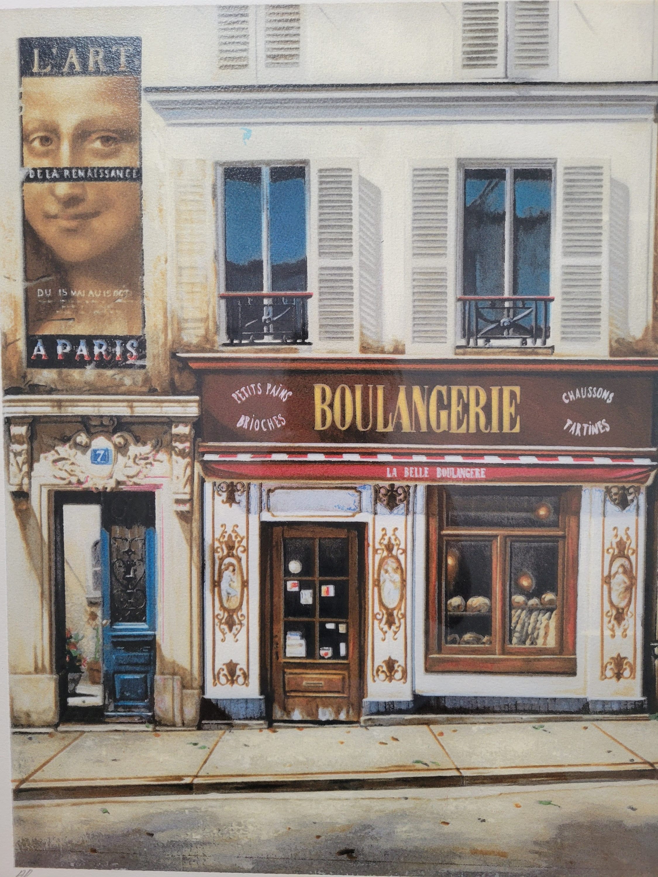 Louis Robichaud "boulangerie" Paris Signed Fine Art Serigraph Limited ...