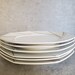 Ranmaru Porcelain 6 Plates - Gallery Collection Crystaline White ...