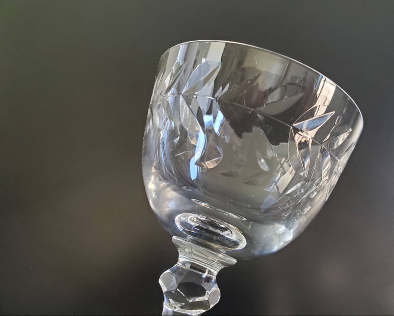 Cambridge Crystal Cordial Glasses - Set of 5 - Vintage Etched Liquor ...