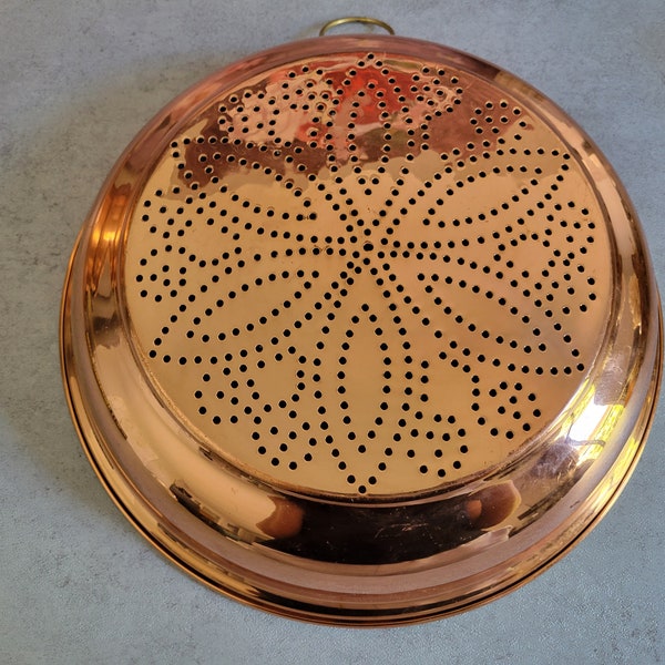 Copper Colander - Etsy