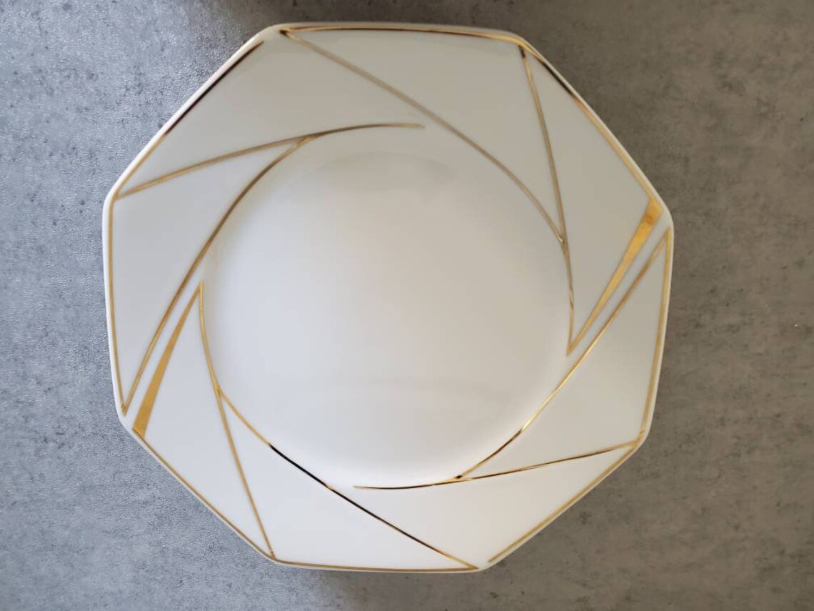 Ranmaru Porcelain 6 Plates - Gallery Collection Crystaline White ...